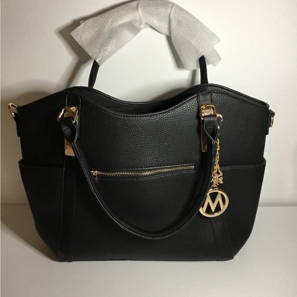 Mkf Collection | Bags | Mkf Collection Black Vegan Leather Purse New ...